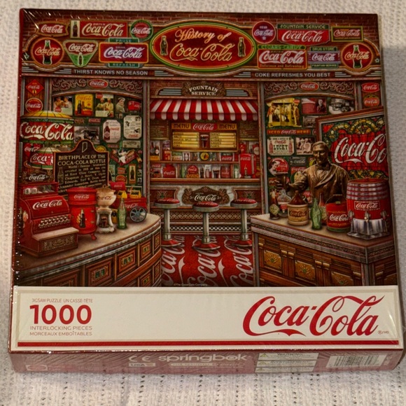 Coca Cola | Games | Cocacola Retro Storefront Jigsaw Puzzle Springbok ...